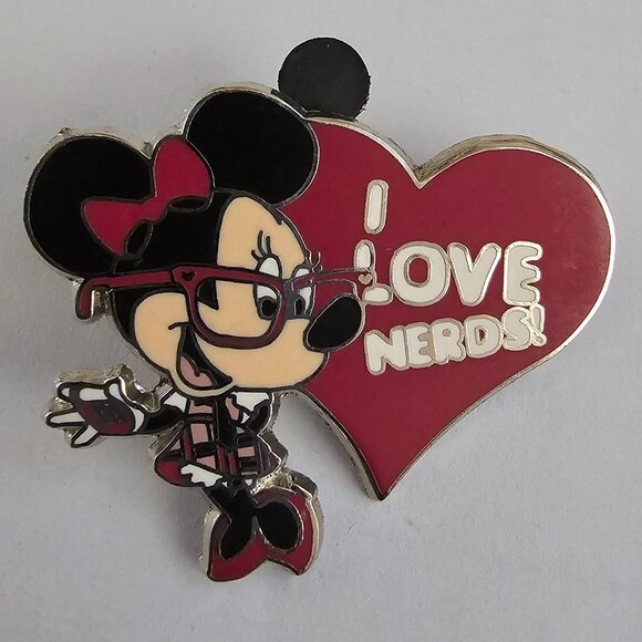 Disney | Accessories | Disney Pin Trading Nerds Collection Minnie Mouse ...